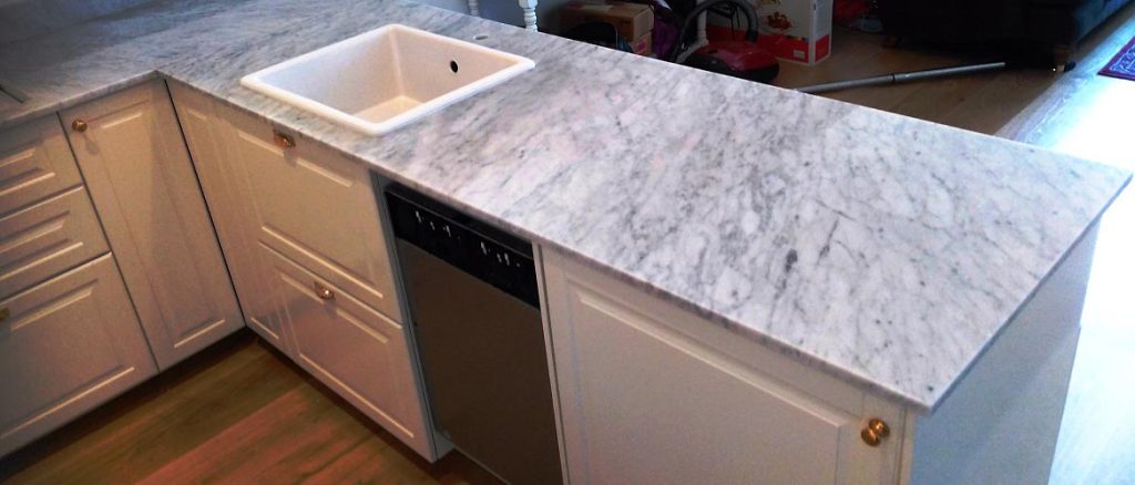 Range of Carrara Marble Worktops - mykitchenworktop